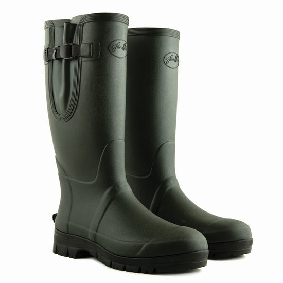 John Norris JSN Pro Neoprene Lined Wellington Boots - Olive - John Norris
