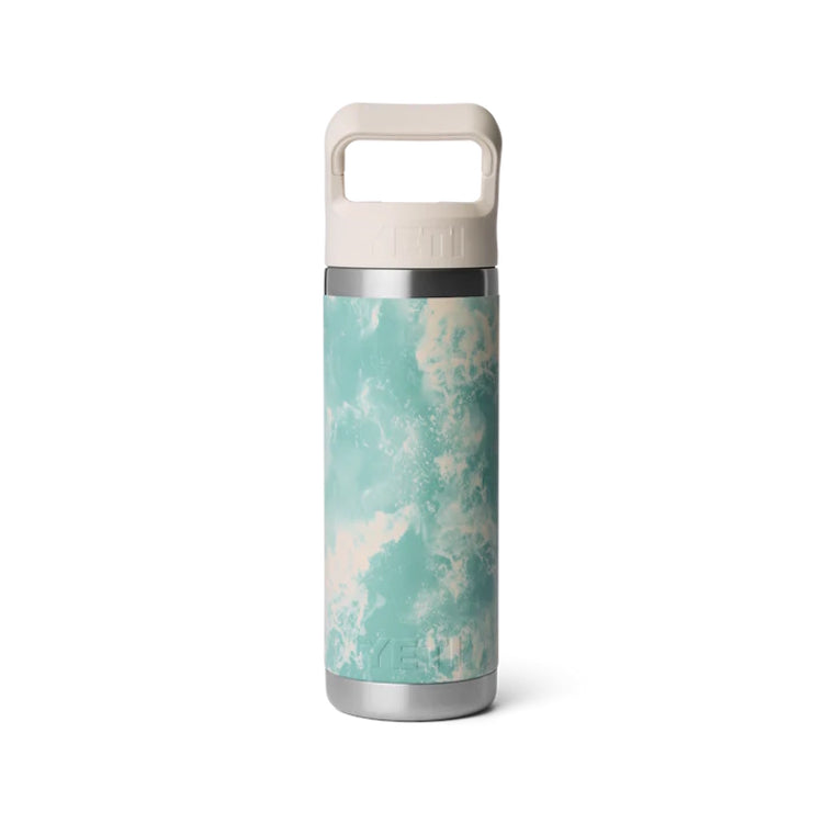 Yeti Rambler 18oz Insulated Bottle with Colour Matched Straw Cap - Sea ...