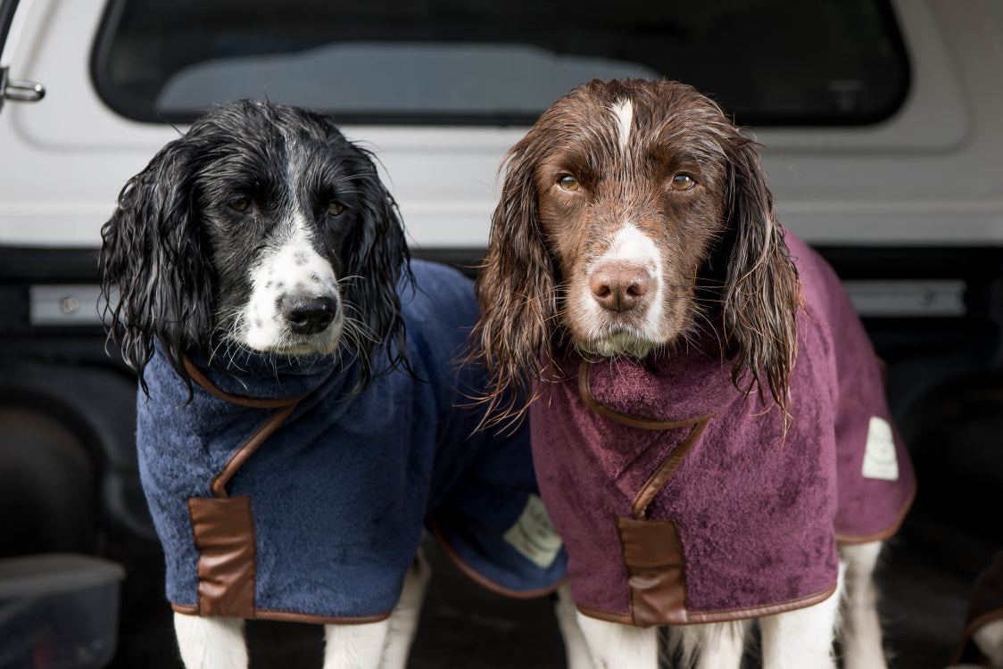 Ruff and Tumble Country Collection Dog Drying Coat - French Navy - John ...