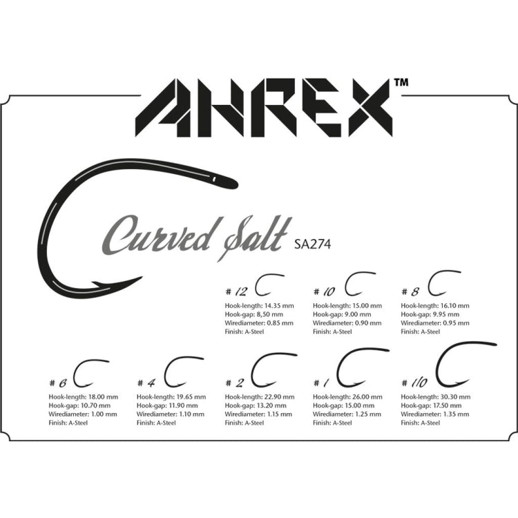 Ahrex SA274 Curved Salt Hooks - John Norris