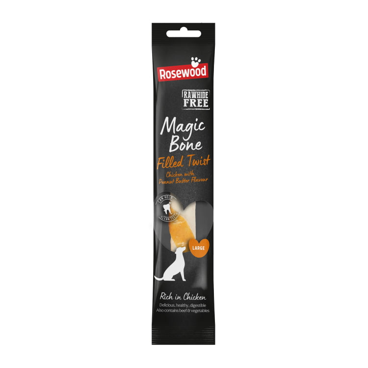 Rosewood Magic Bone Dog Treats - Magic Twist Giant 60g - John Norris